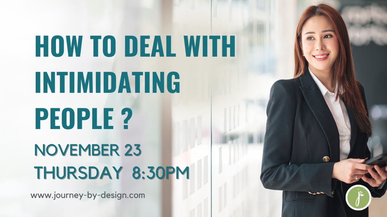 HOW TO DEAL WITH INTIMIDATING PEOPLE? - YouTube