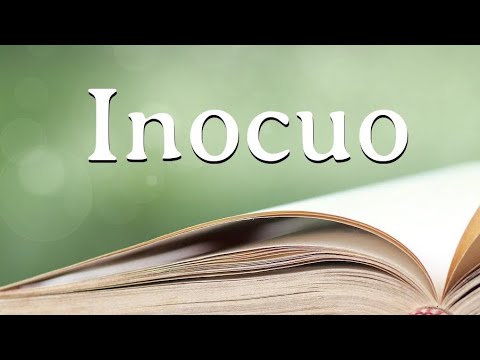 Etimología y significado de la palabra INOCUO - YouTube