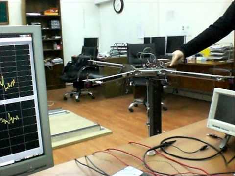 Ground Fixed Quadrotor Flight Control Test Bench for UAVs w/ Variable ...
