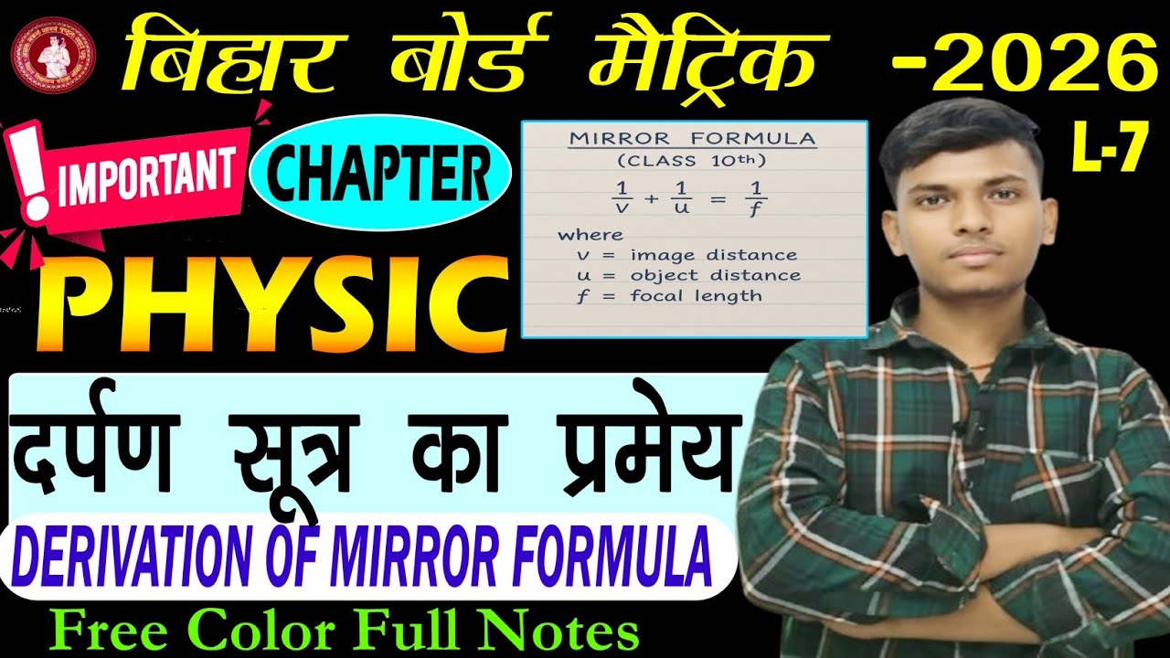 दर्पण सूत्र का धमाकेदार विज़ुअल ट्रिक! 🔍 | Class 10 Science | Mirror ...