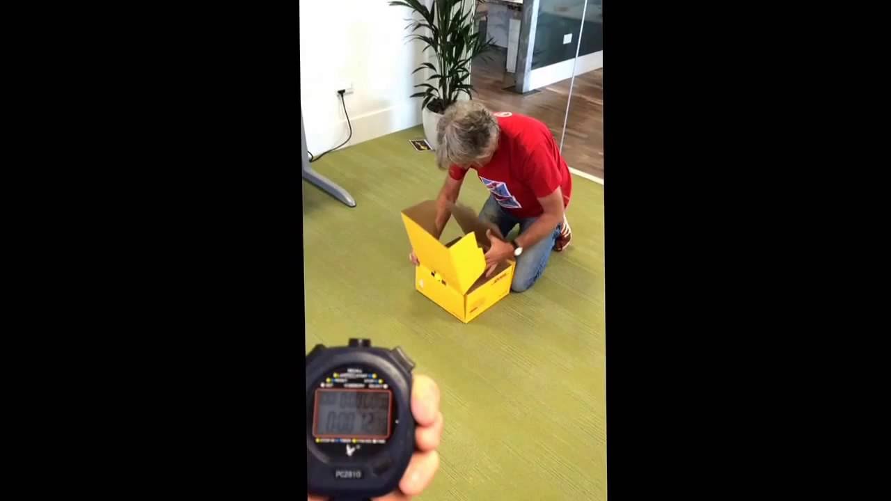 DHL box challenge (No 4, medium). - YouTube