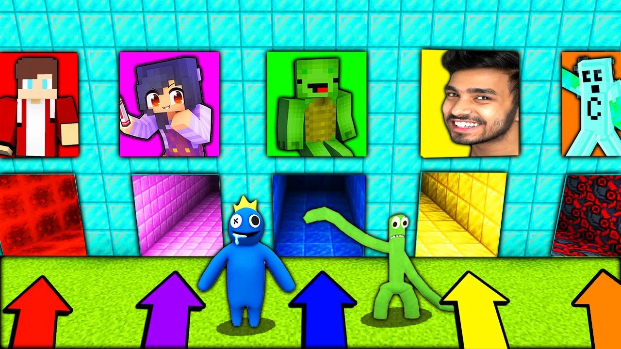 DO NOT CHOOSE WRONG SECRET BASE HOLE! Aphmau, Maizen, JJ, Mikey and ...