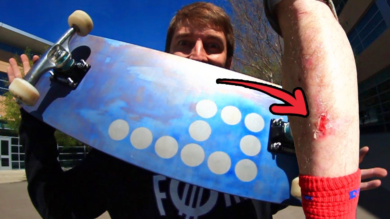 TITANIUM SKATEBOARD WORST SHINNER EVER?! | YOU MAKE IT WE SKATE IT EP ...