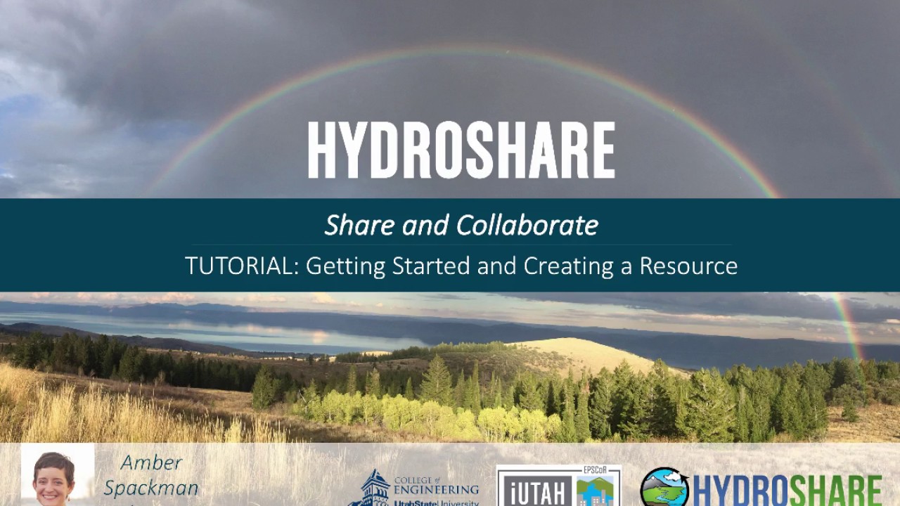 HydroShare: Getting Started - YouTube