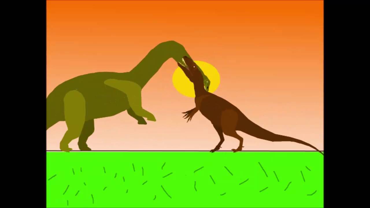 Apatosaurus vs Allosaurus - YouTube