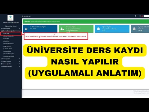 Üniversite Ders Kaydı Nasıl Yapılır - Üniversite Ders Kayıt İşlemi