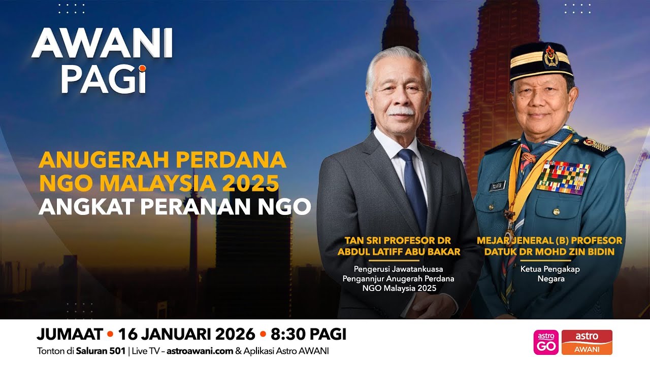 [LANGSUNG] #AWANIPagi | Anugerah Perdana NGO Malaysia 2025 angkat ...