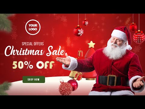 Christmas Ads Promo Video - Digital Signage PowerPoint Animated ...