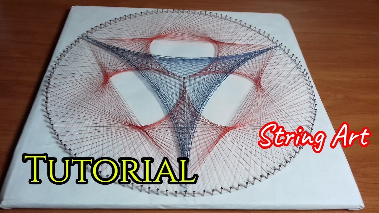 DIY String Art Pyramid Tutorial | G-Art - YouTube