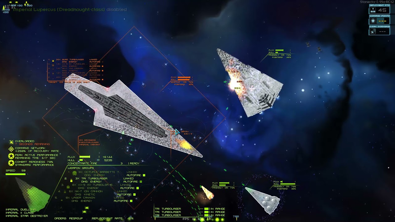 Starsector Star Wars mod Executor SSD showcase - YouTube