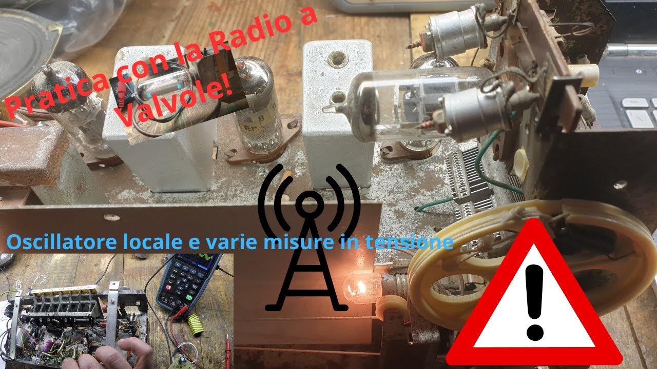 Pratica con la Radio a valvole: Oscilloscopio, Oscillatore modulato SRE ...