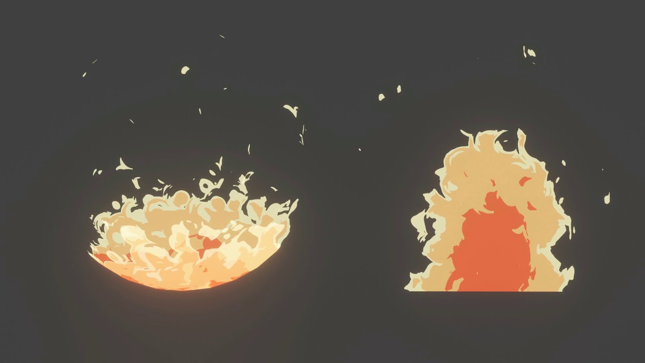 TOON FIRE ANIMATION MADE IN BLENDER - YouTube