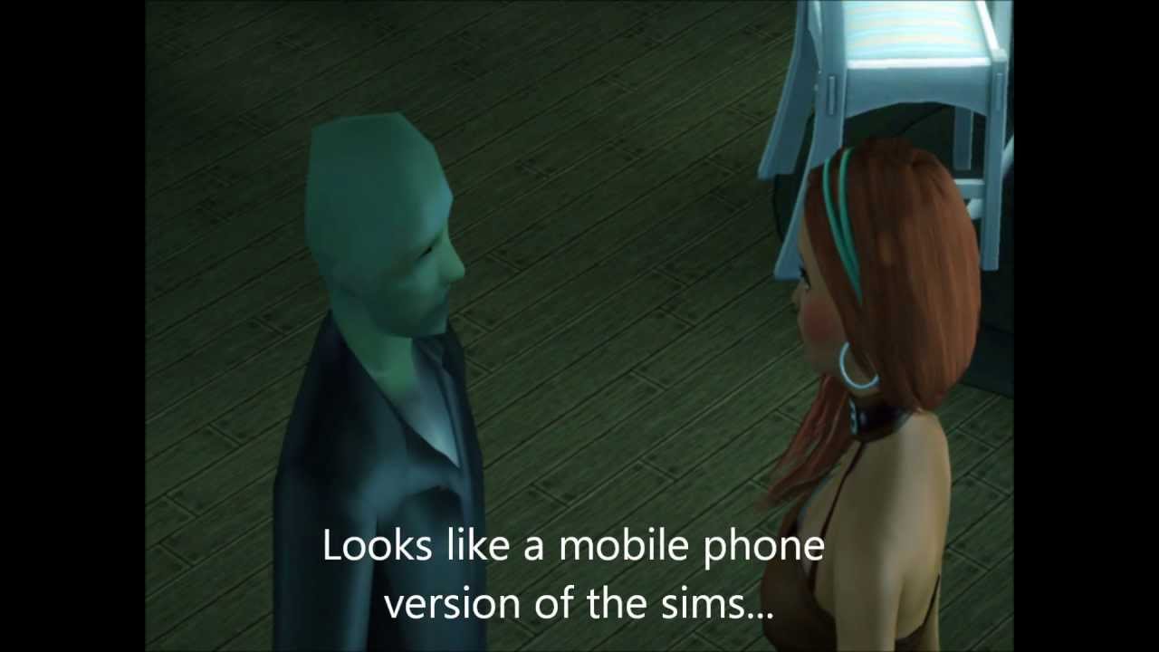 The Sims 3 Weird Mobile Phone looking Sim - YouTube