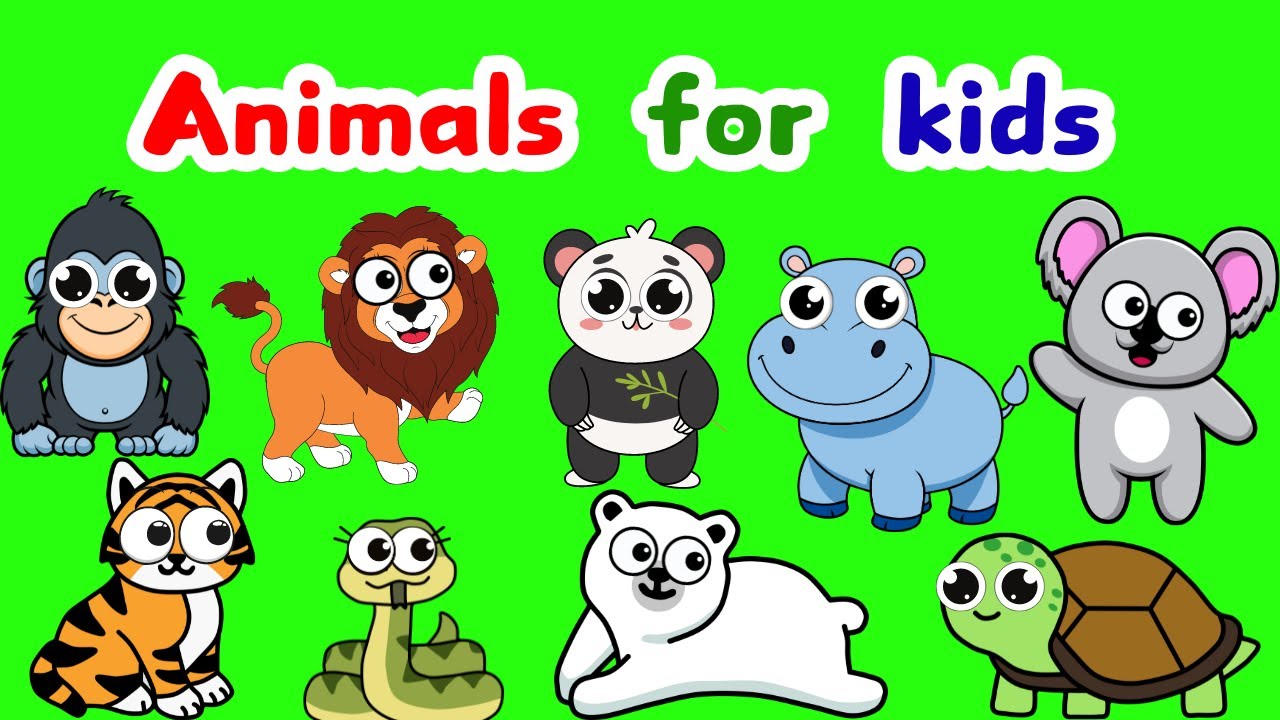 Animals | Animals Names & Sounds | Kids vocabulary, Preschool Kids ...