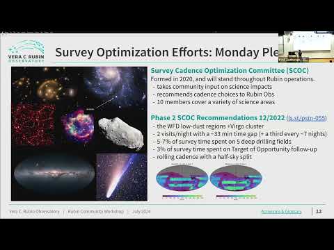 Updates on Survey Cadence Optimization - YouTube