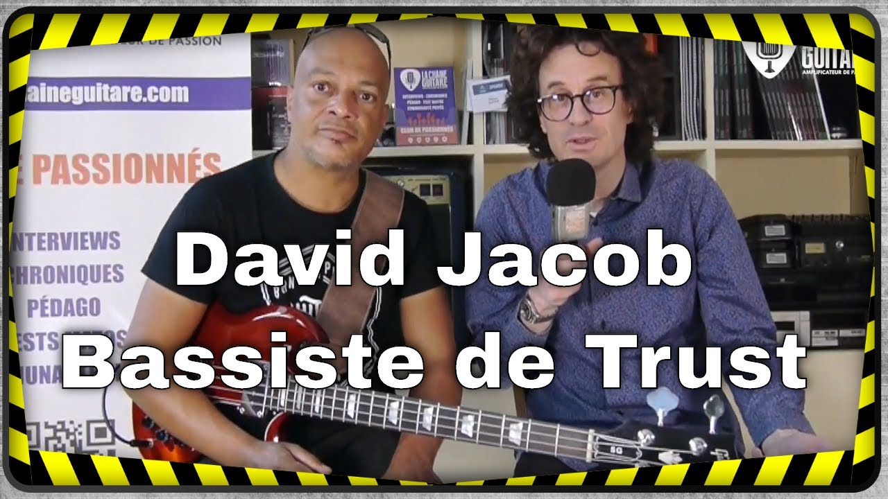 Le bassiste de Trust, David Jacob en interview basse à la main - YouTube