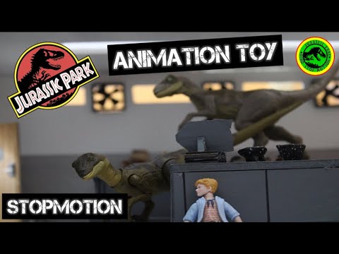 Jurassic Park | Stop-Motion Raptors in the Kitchen Scene | CON JUGUETES ...