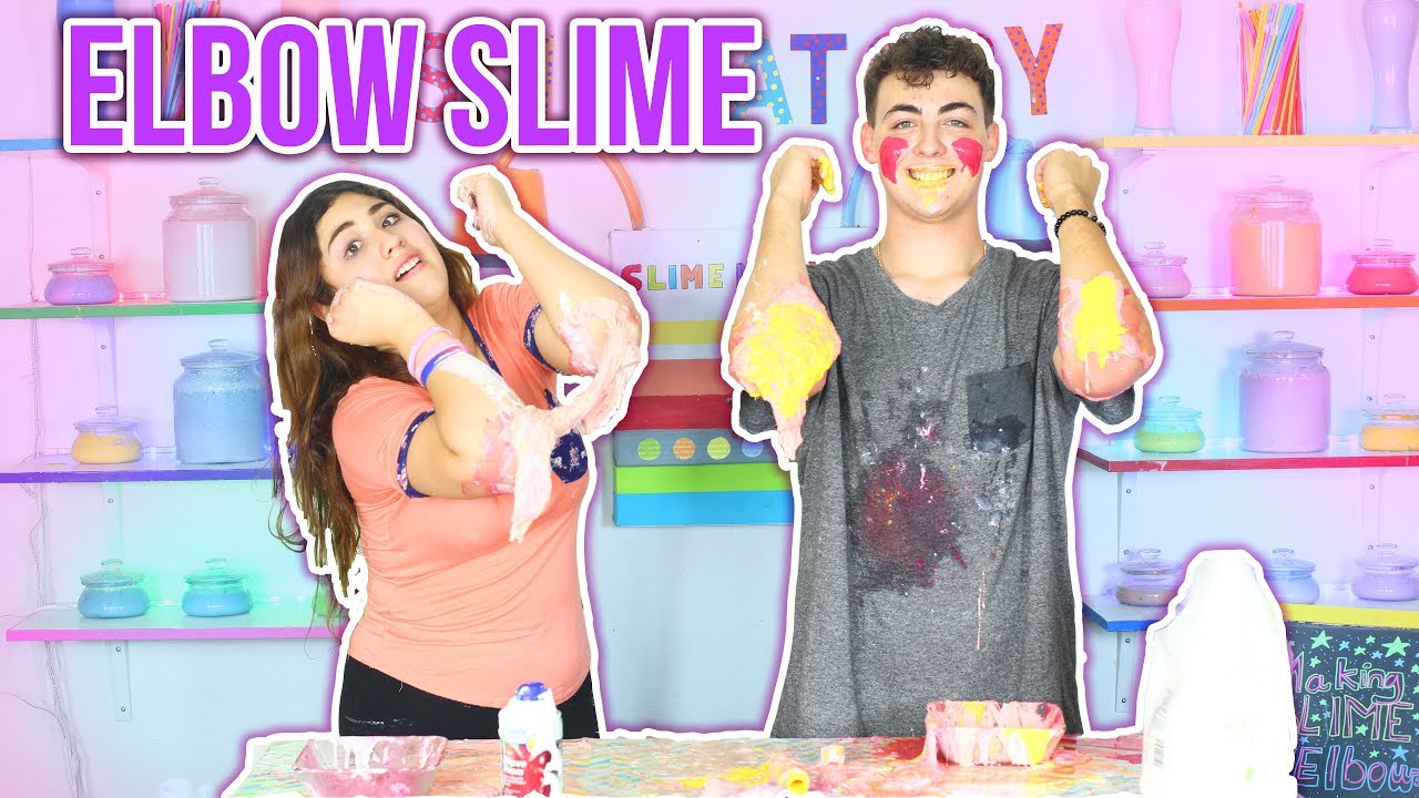 ELBOW SLIME CHALLENGE | Making slime with only your elbows ...
