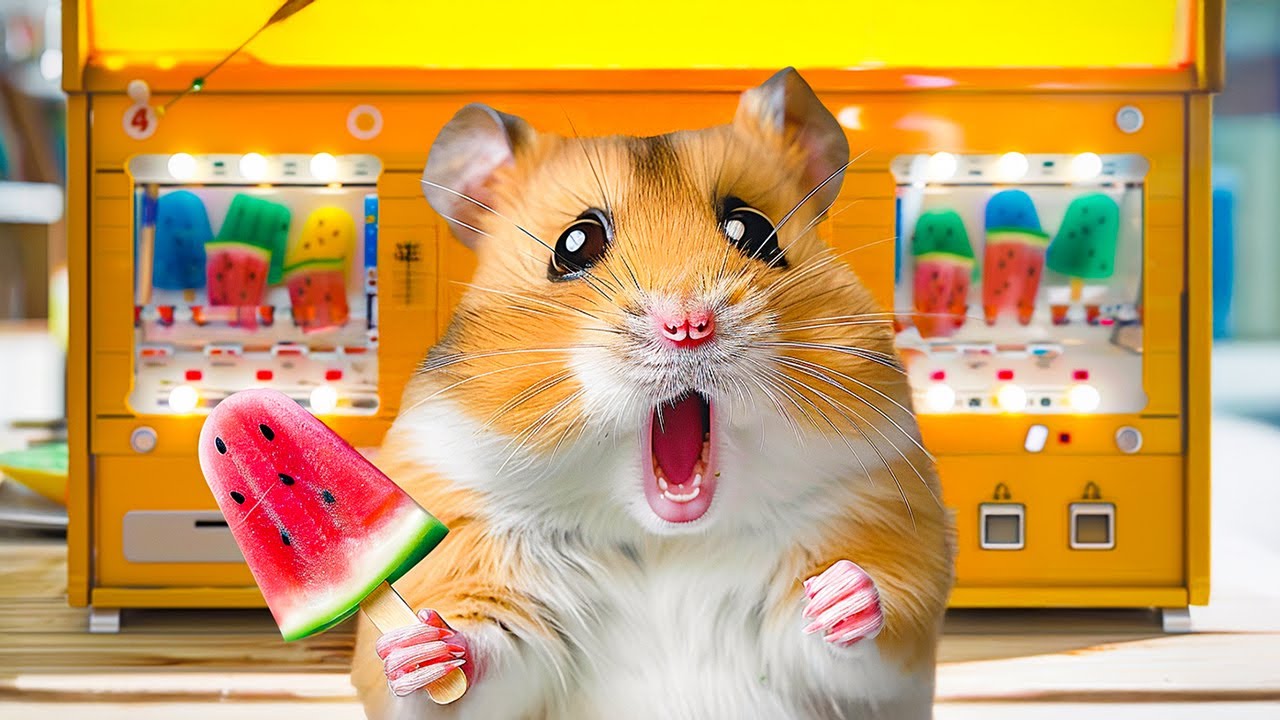Hamster Escapes from the Giant Ice Cream Maze | Hamster Maze - YouTube