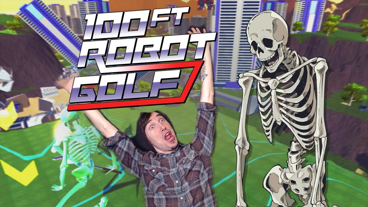 THE ULTIMATE GOLFING SHOWDOWN!! 100ft Robot Golf #1 - YouTube
