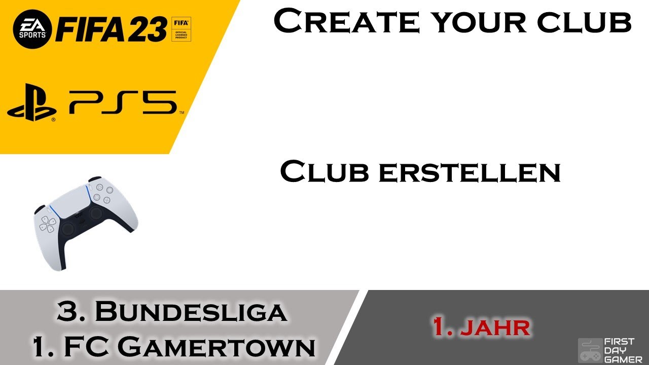 Fifa 23 - Create your Club - PS5 - Team Erstellen - YouTube