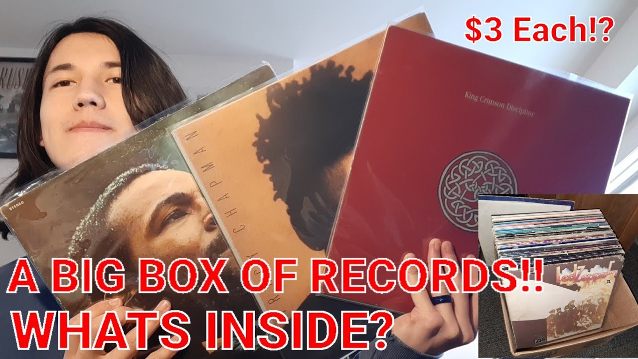 I Bought A Big Box Of Records! Whats Inside? |Vinyl Finds #42| - YouTube