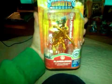Skylanders Giants: Gold Flame Slinger & New Gen 2 Champions! - YouTube