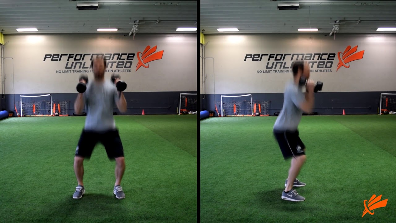 DUMBBELL JUMP CLEAN | Performance Unlimited - YouTube