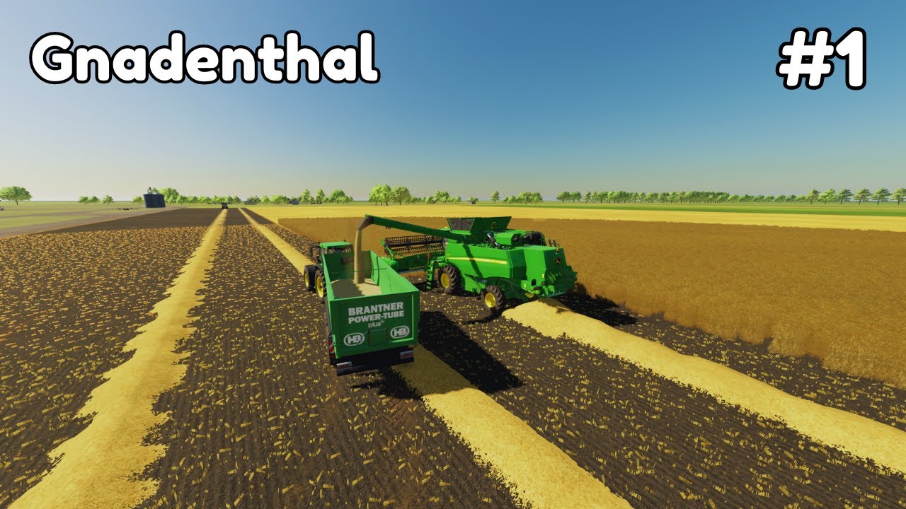Setting Up The Farm and Harvesting Rye | FS22 Gnadenthal Ep. 1 - YouTube
