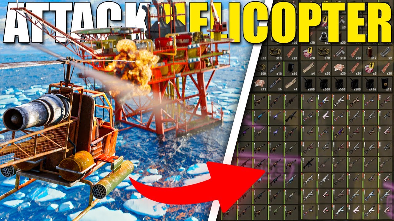 Using the ATTACK HELICOPTER made me RICH in Rust... - YouTube