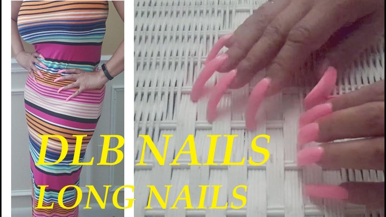 DLB Nails - LONG NAILS - ASMR - Pink Long Nails Scratching Wicker and ...