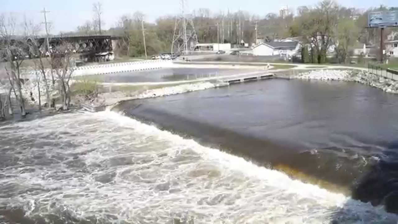 Monterey Dam Janesville Wisconsin - YouTube