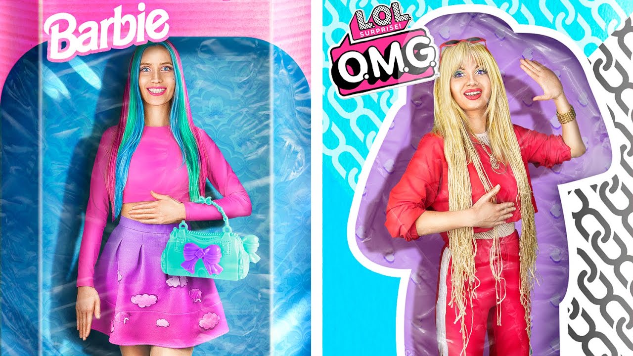 Barbie Girl VS LOL Surprise Girl / Défi De 24 Heures! - YouTube