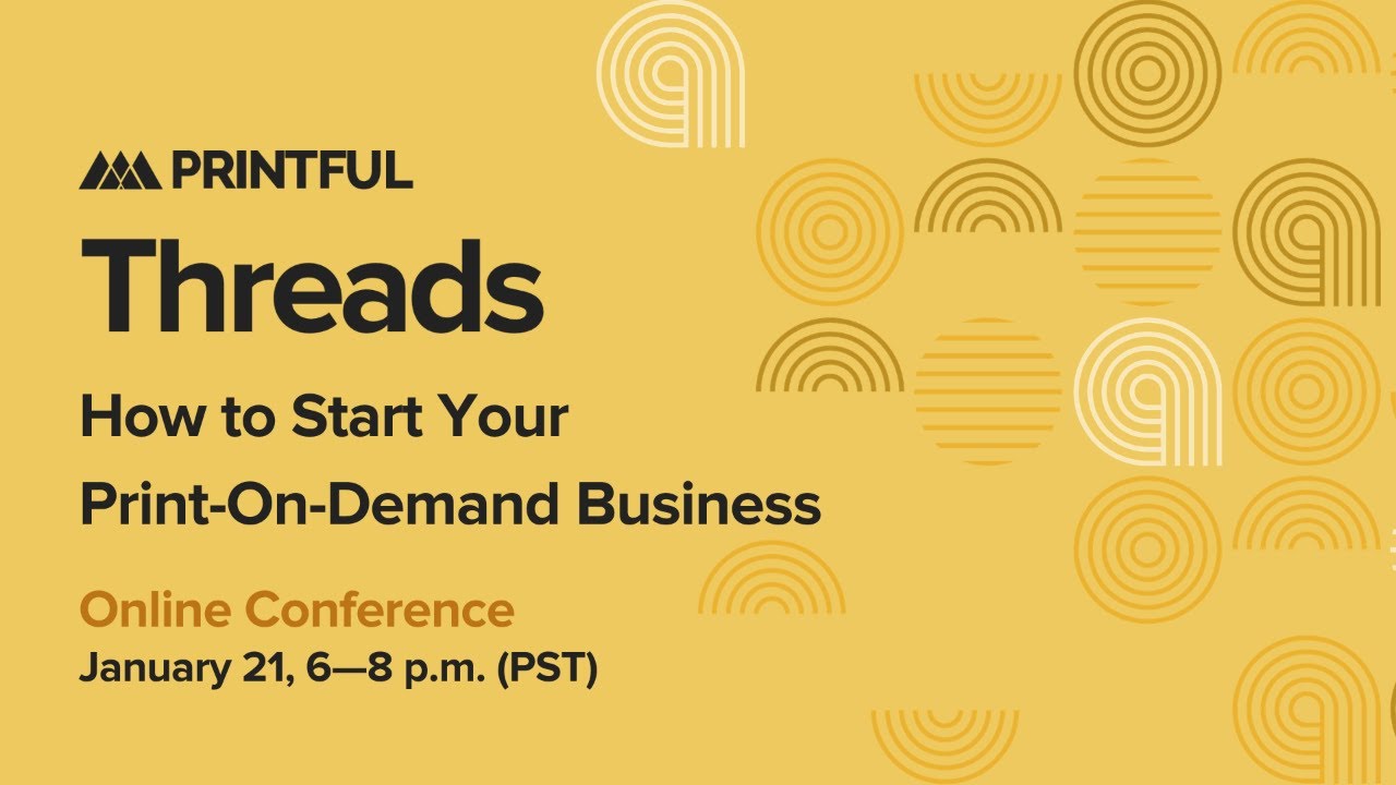 Printful Threads: How to Start Your Print-On-Demand Business - YouTube