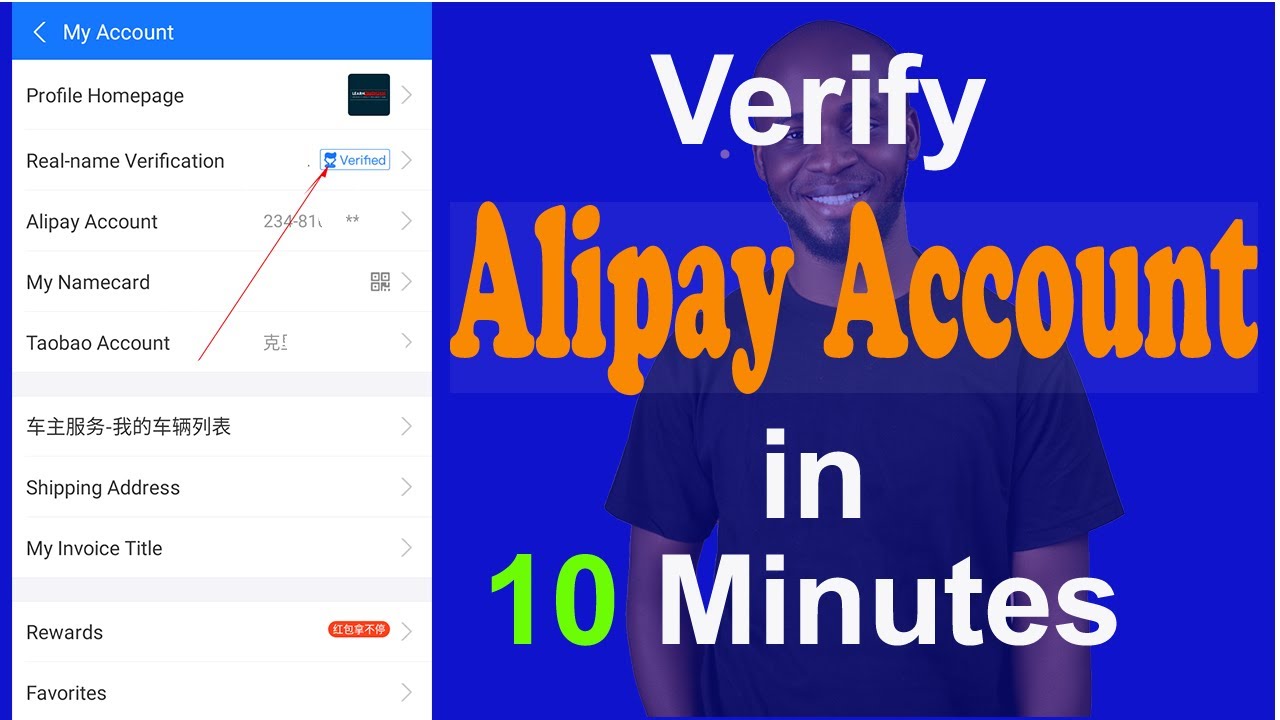 Alipay Series Part4: How to verify Alipay account|10mins and You are done - YouTube