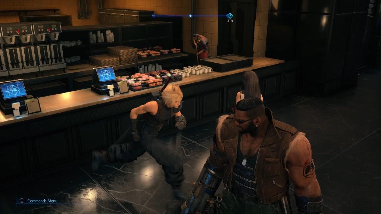 FINAL FANTASY VII REMAKE: Cloud hates chairs - YouTube