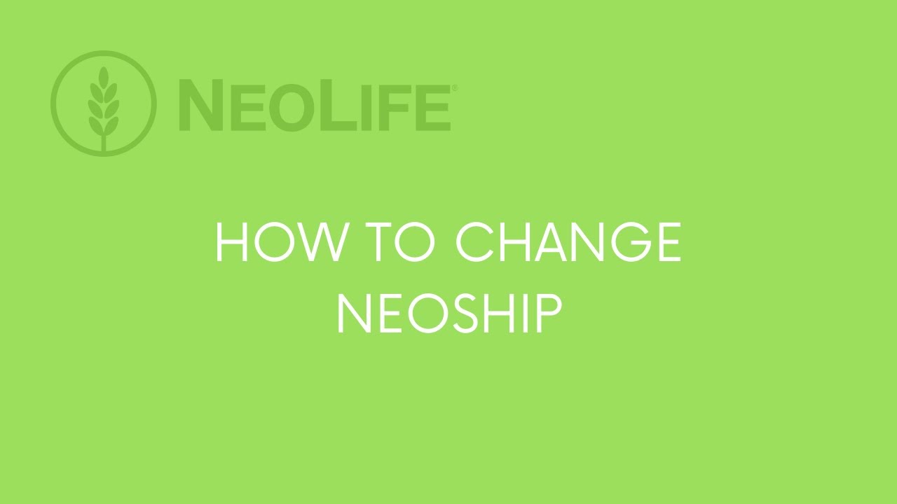 How to Change Your NeoShip - YouTube