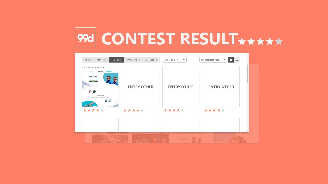 99 Design contest Result and wining tips | যেভাবে কনটেস্ট এর জন্যে ...