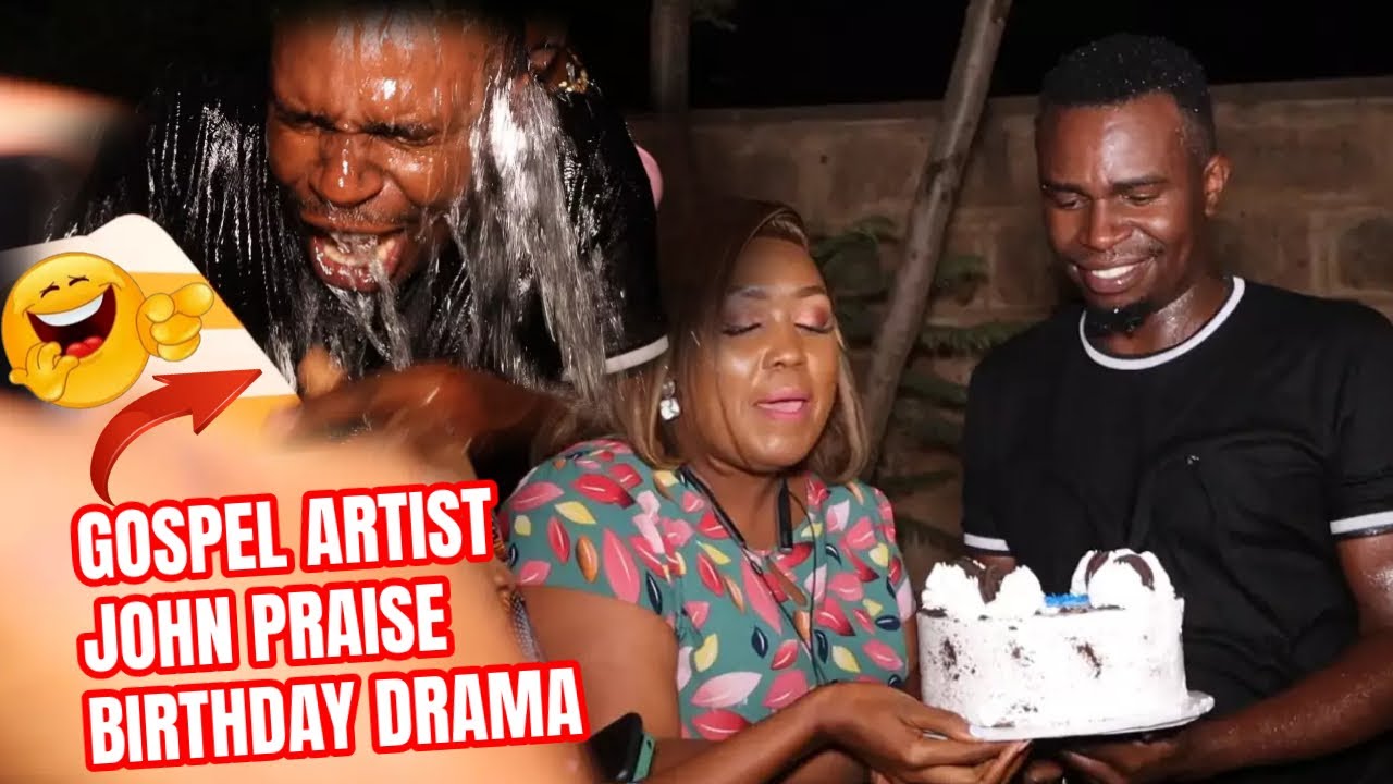 JOHN PRAISE WAWERU BIRTHDAY DRAMA AT BLESSED CECIL KAMURANGI ALBUM LAUNCH - YouTube