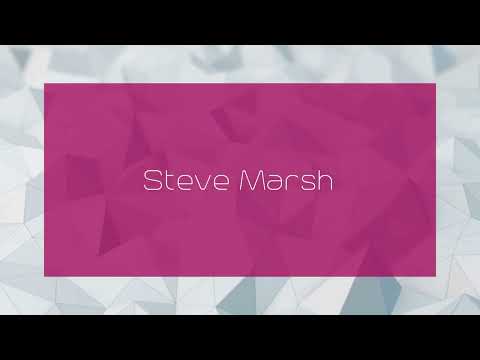 Steve Marsh - appearance - YouTube