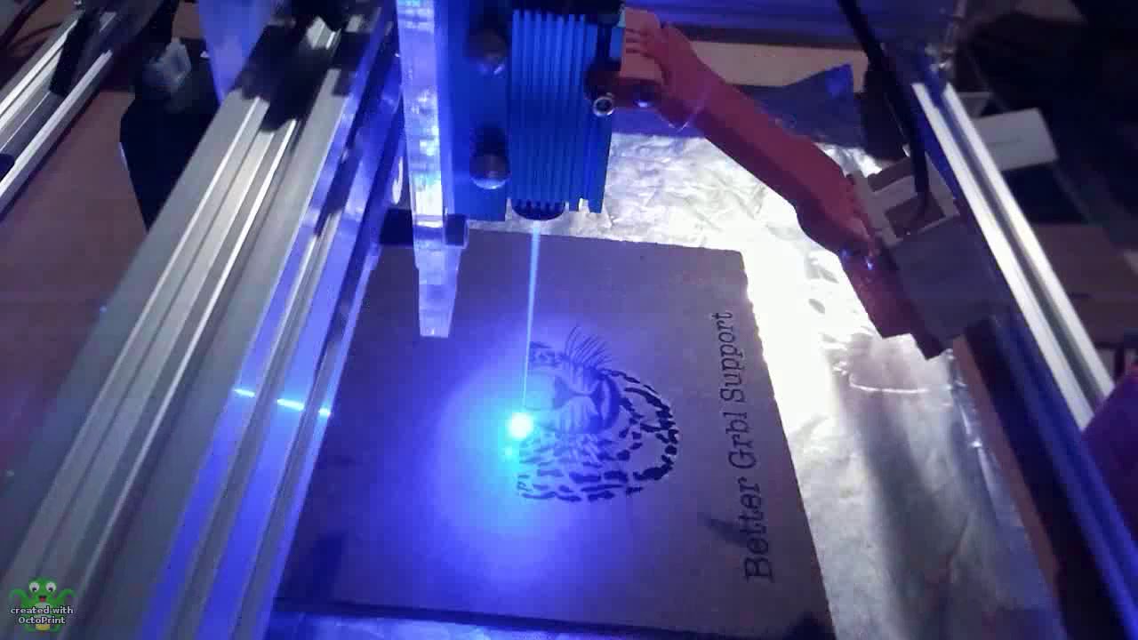 5W Laser Engraver (Eleksmaker) Puma w/ Air Assist - YouTube