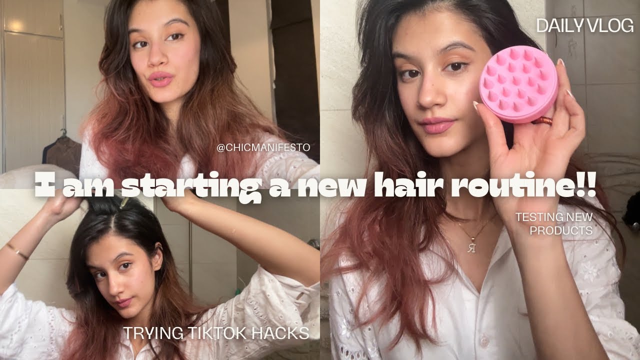 TESTING VIRAL HAIR PRODUCTS & STARTING A NEW HAIR ROUTINE!! #vlog # ...