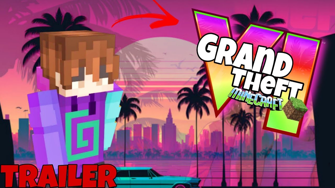 I RECREATED GTA 6 TRAILER IN MINECRAFT || MINECRAFT || YIPER - YouTube