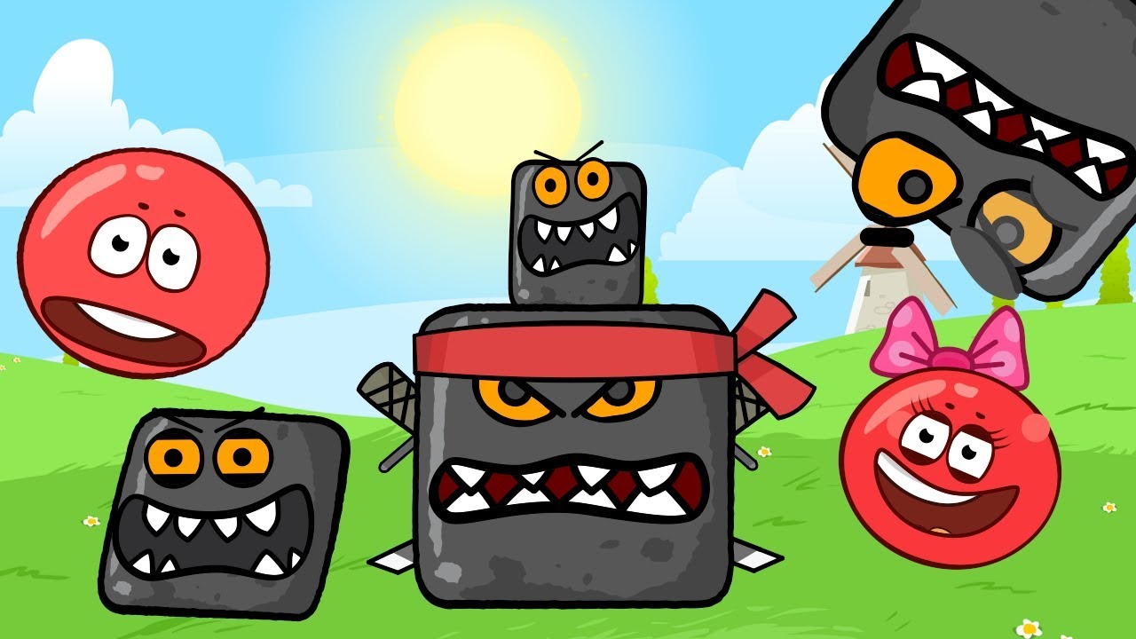 Red Ball 4 against the monsters Animation like a Cartoon ! New Update ...