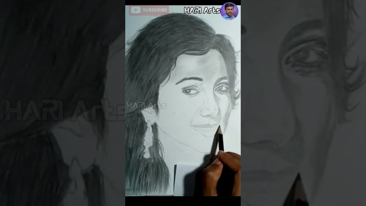 Easy way to draw a realistic Singer Shreya Ghoshal shading sketch step ...