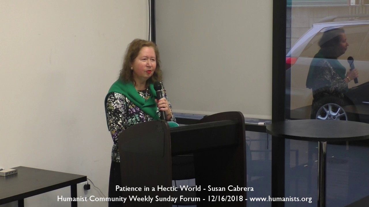Patience in a Hectic World - Susan Cabrera - YouTube
