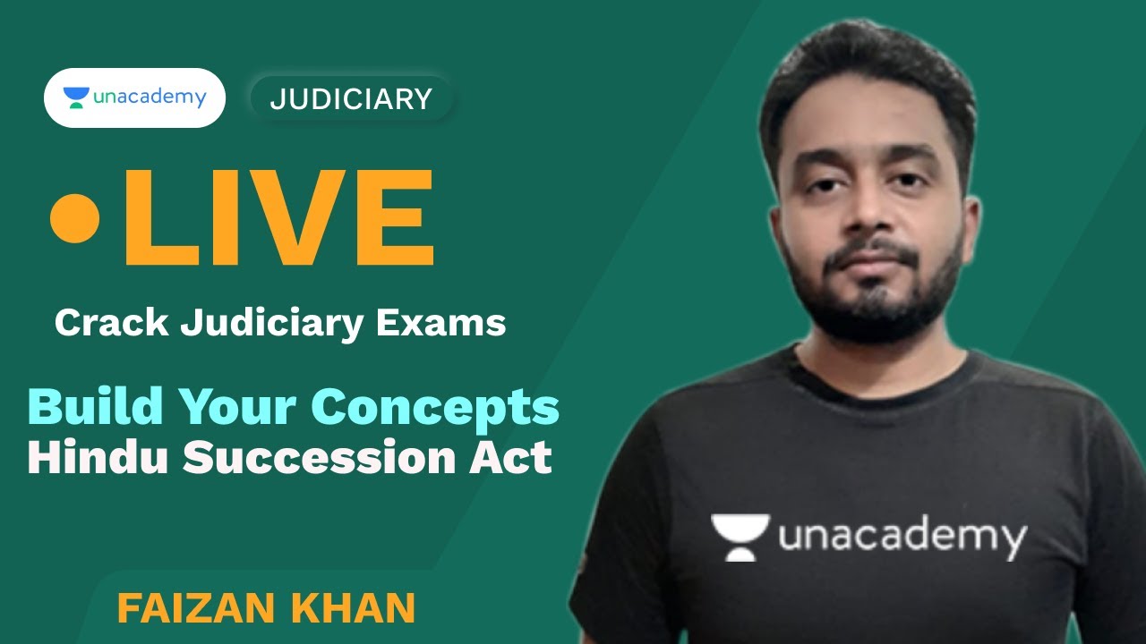 Hindu Succession Act | PCSJ | Faizan Khan | Unacademy Judiciary - YouTube