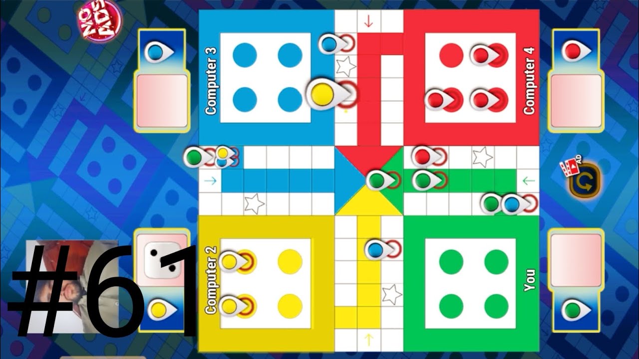 Ludo king 4 players Mobile GamePlay | ludo king offline Game #61 - YouTube