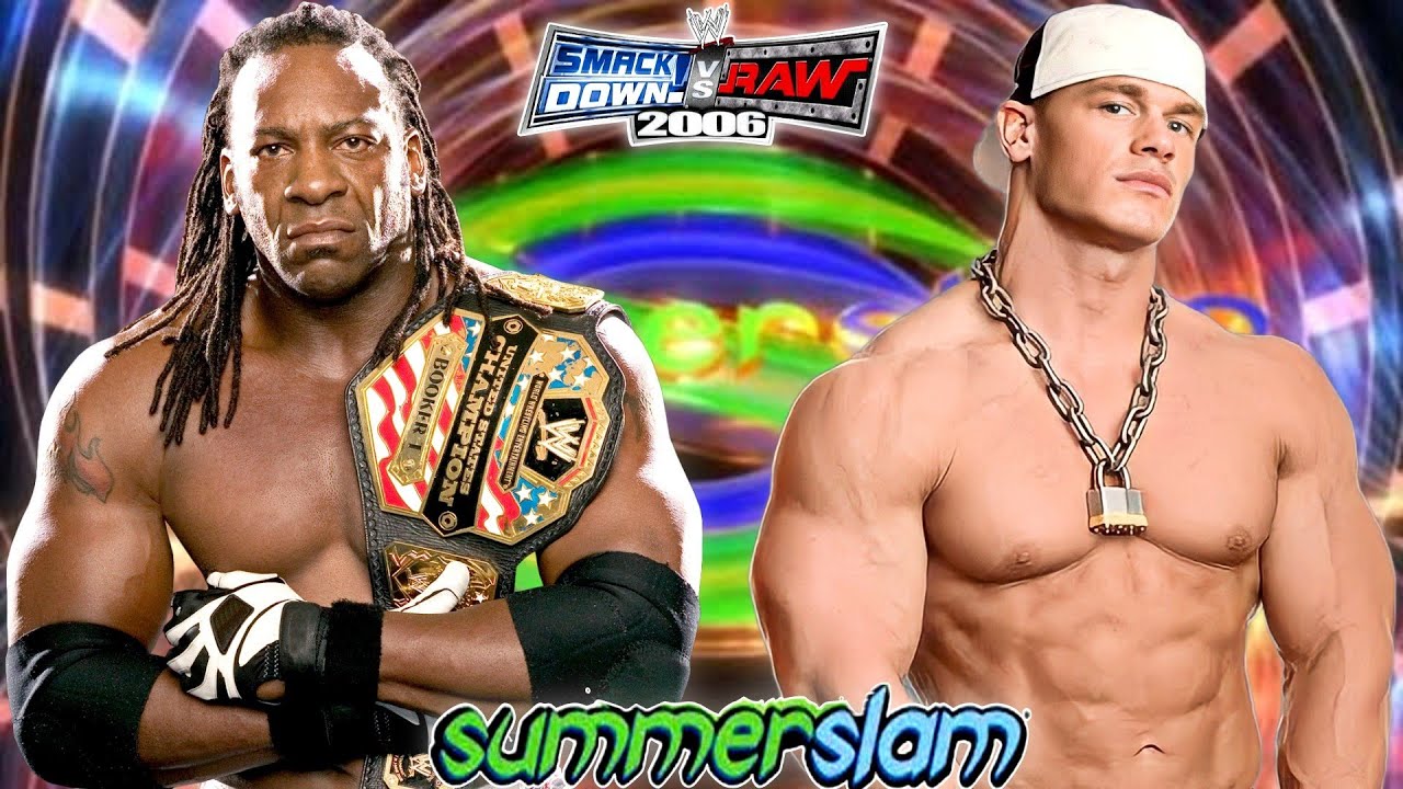 WWE Booker T vs John Cena U.S Championship SummerSlam 2004 | SmackDown ...
