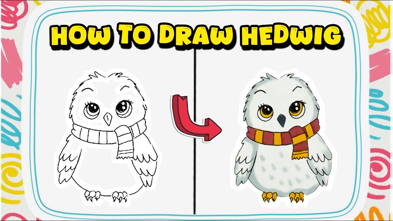 How To Draw Hedwig From Harry Potter Easy